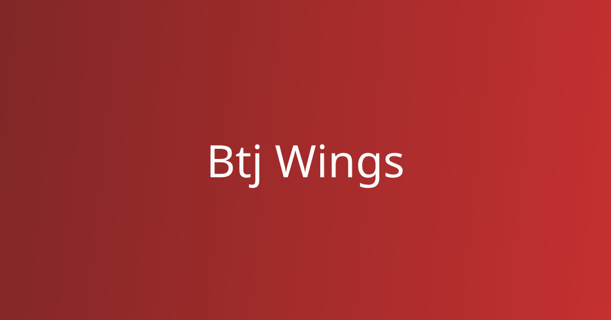 Order Authentic American Online | Btj Wings - Pickup Available